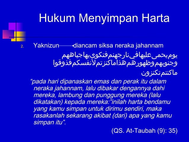 kedudukan harta dalam islam | PPT
