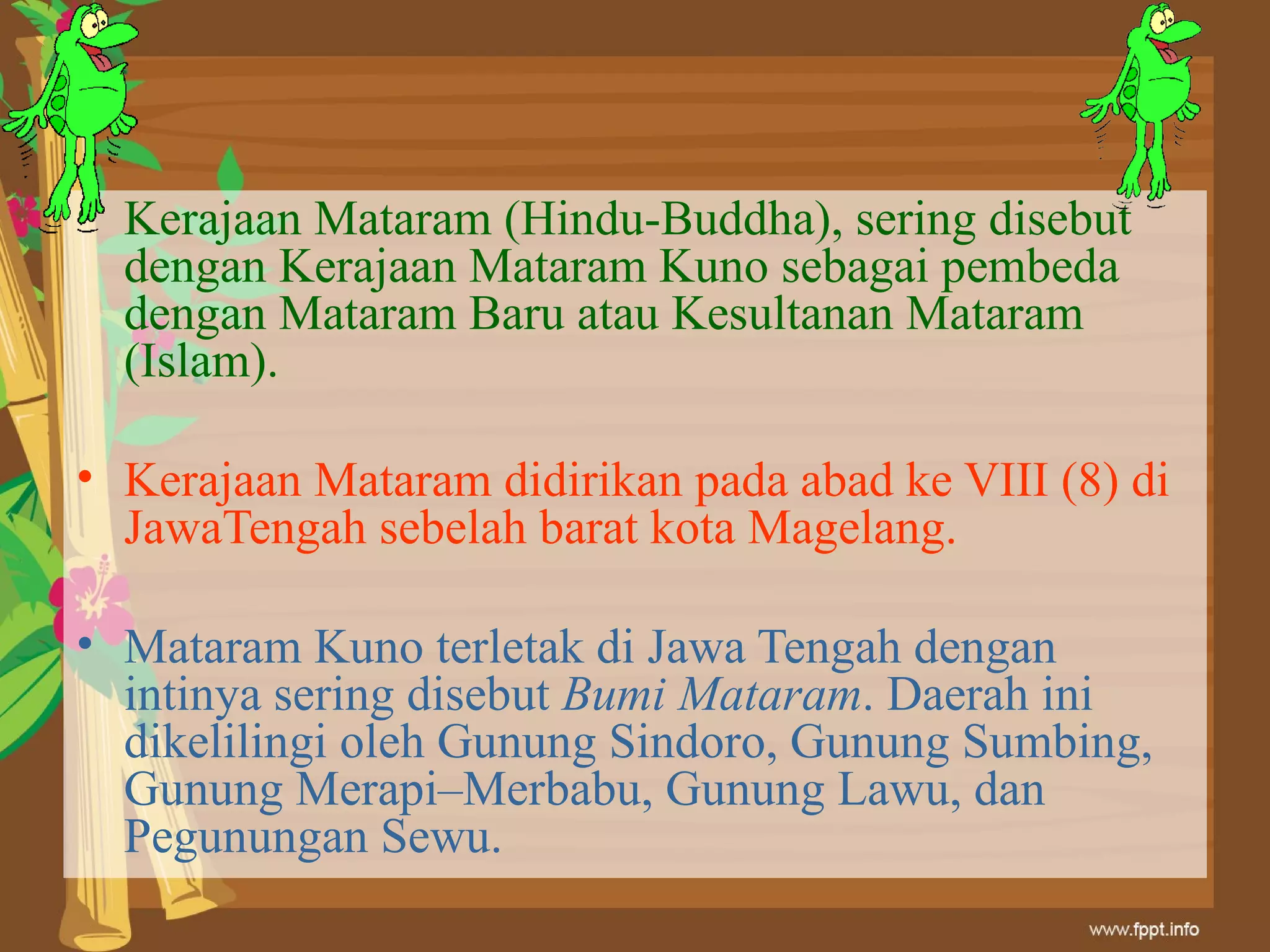 kerajaan-mataram-kuno | PPT