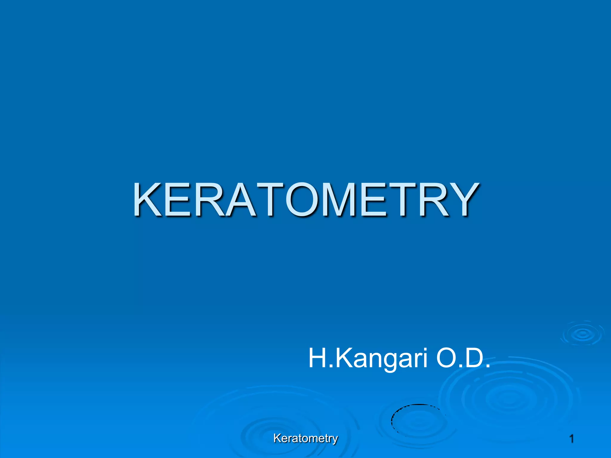 keratometry | PPT