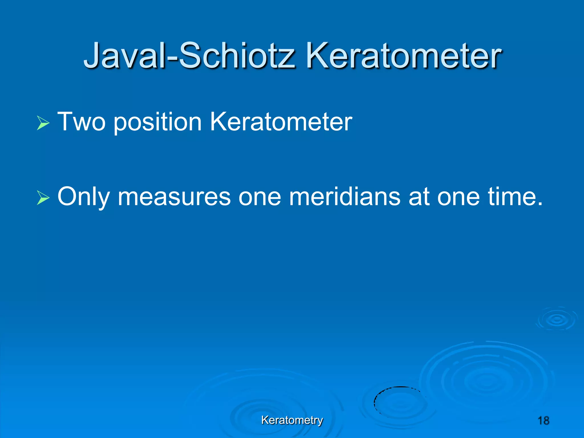 keratometry | PPT