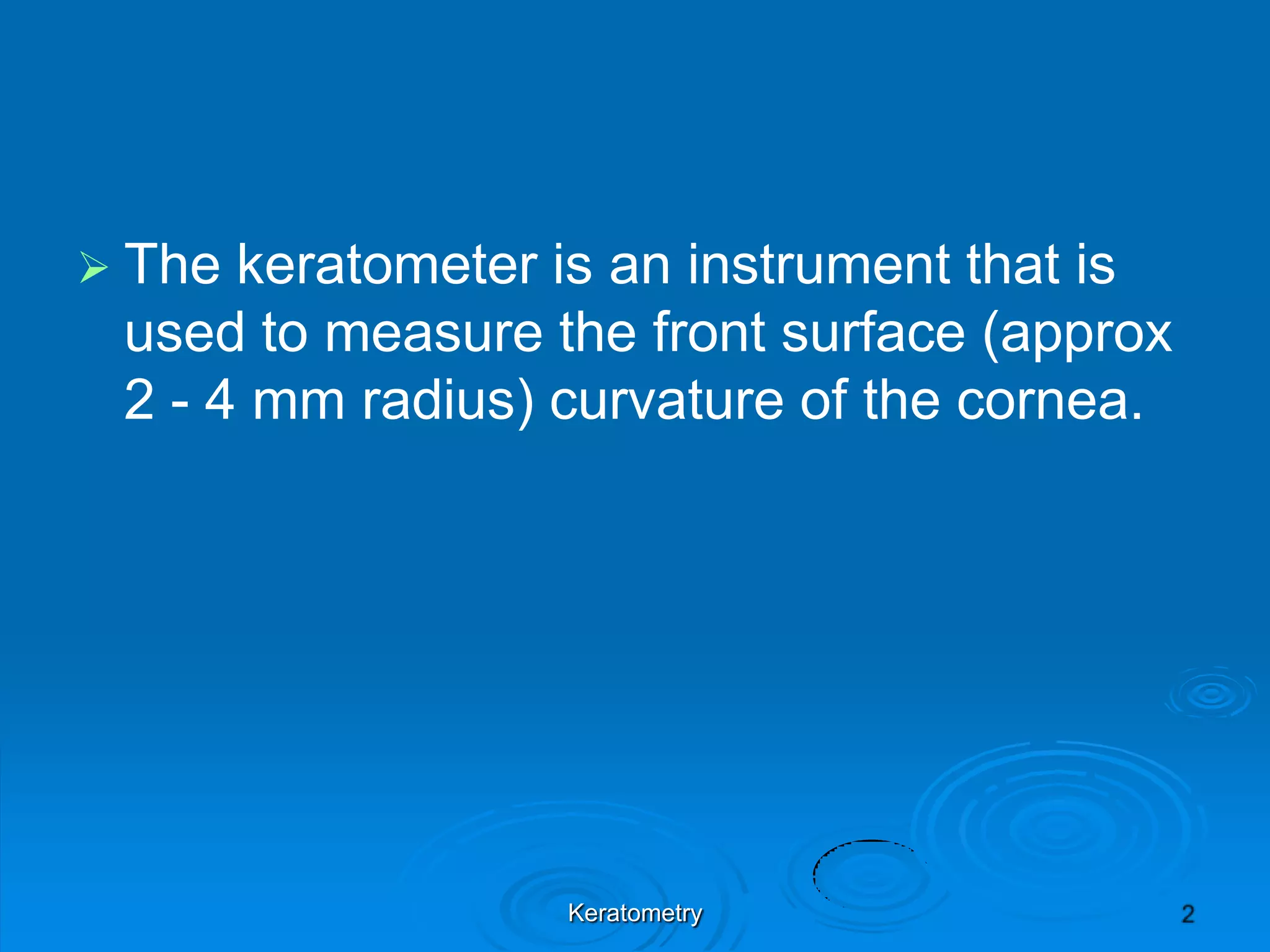keratometry | PPT