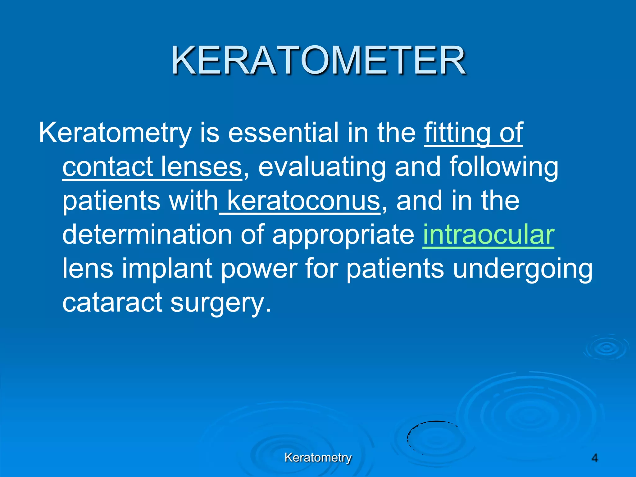 keratometry | PPT