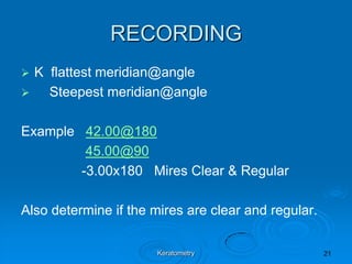 keratometry | PPT