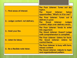 10 keys for listening skills | PPTX