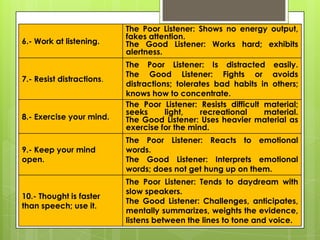 10 keys for listening skills | PPTX