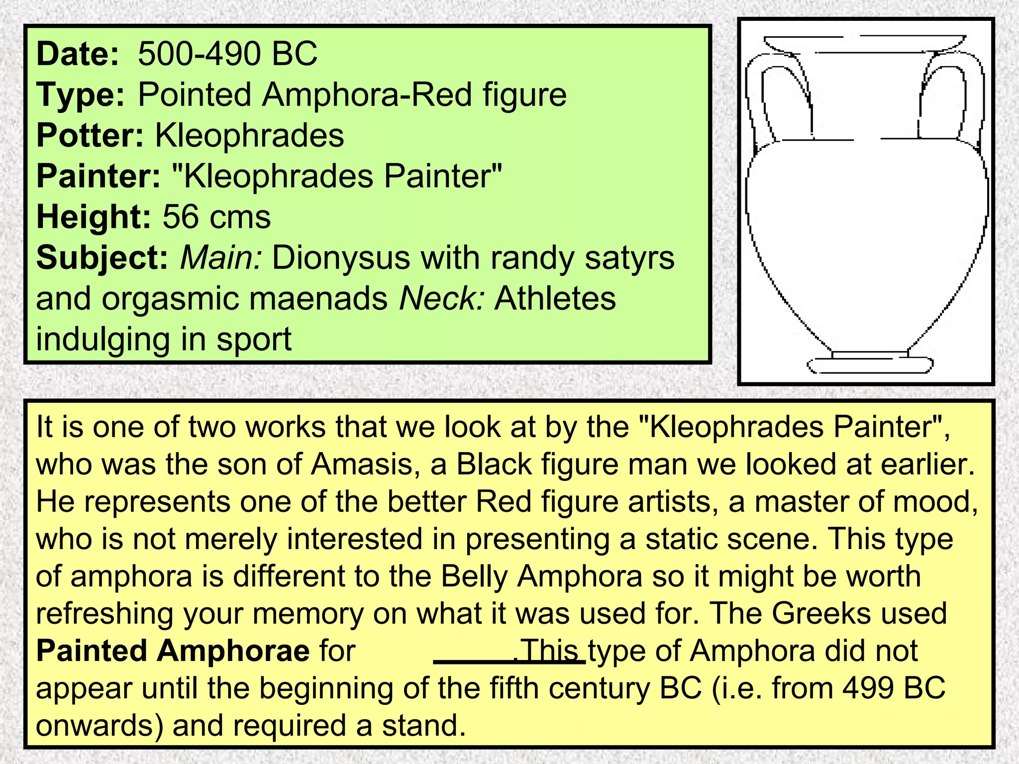10. Kleophrades Pointed Amphora | PPT