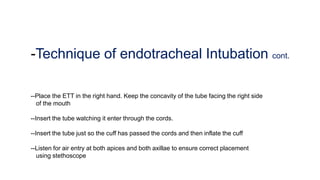 endotracheal intubation-Anesthesia | PDF