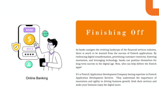 10 Lessons Banks Can Draw from Fintech Applications | PPT