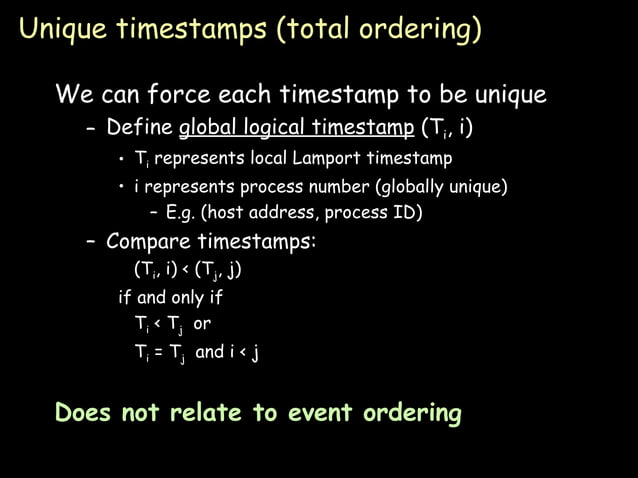 Logical Clocks Distributed Computing Ppt