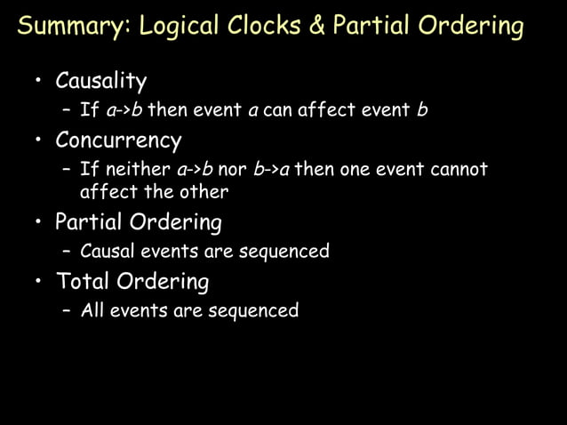 Logical Clocks Distributed Computing Ppt