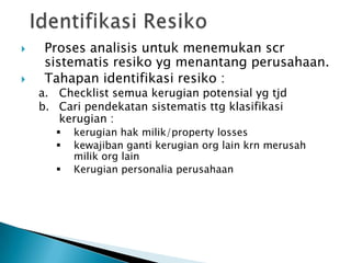 10. manajemen resiko | PPTX