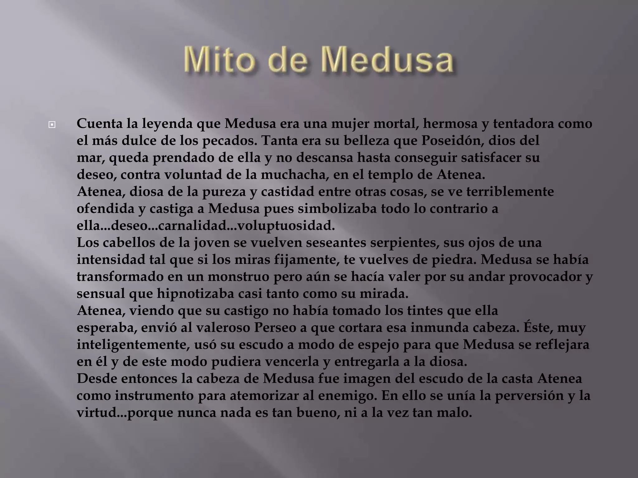 Medusa. La Odisea. Miriam García | PPT