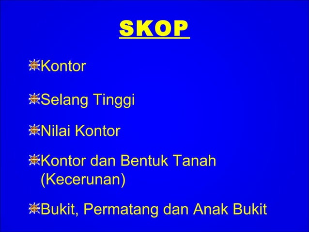 orenteering - mengenal cerun | PPT