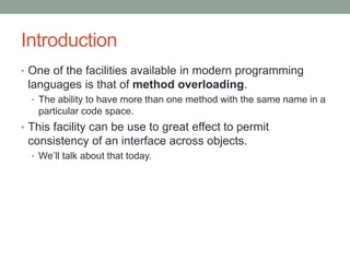 2CPP11 - Method Overloading | PPT