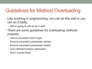 2CPP11 - Method Overloading | PPT