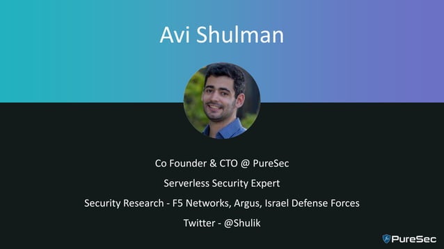 Serverless - minimizing the attack surface | PPT