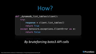 Serverless - minimizing the attack surface | PPT