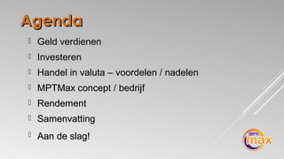 Geld verdienen in 10 minuten per dag, minimale inspanning, maximaal ...