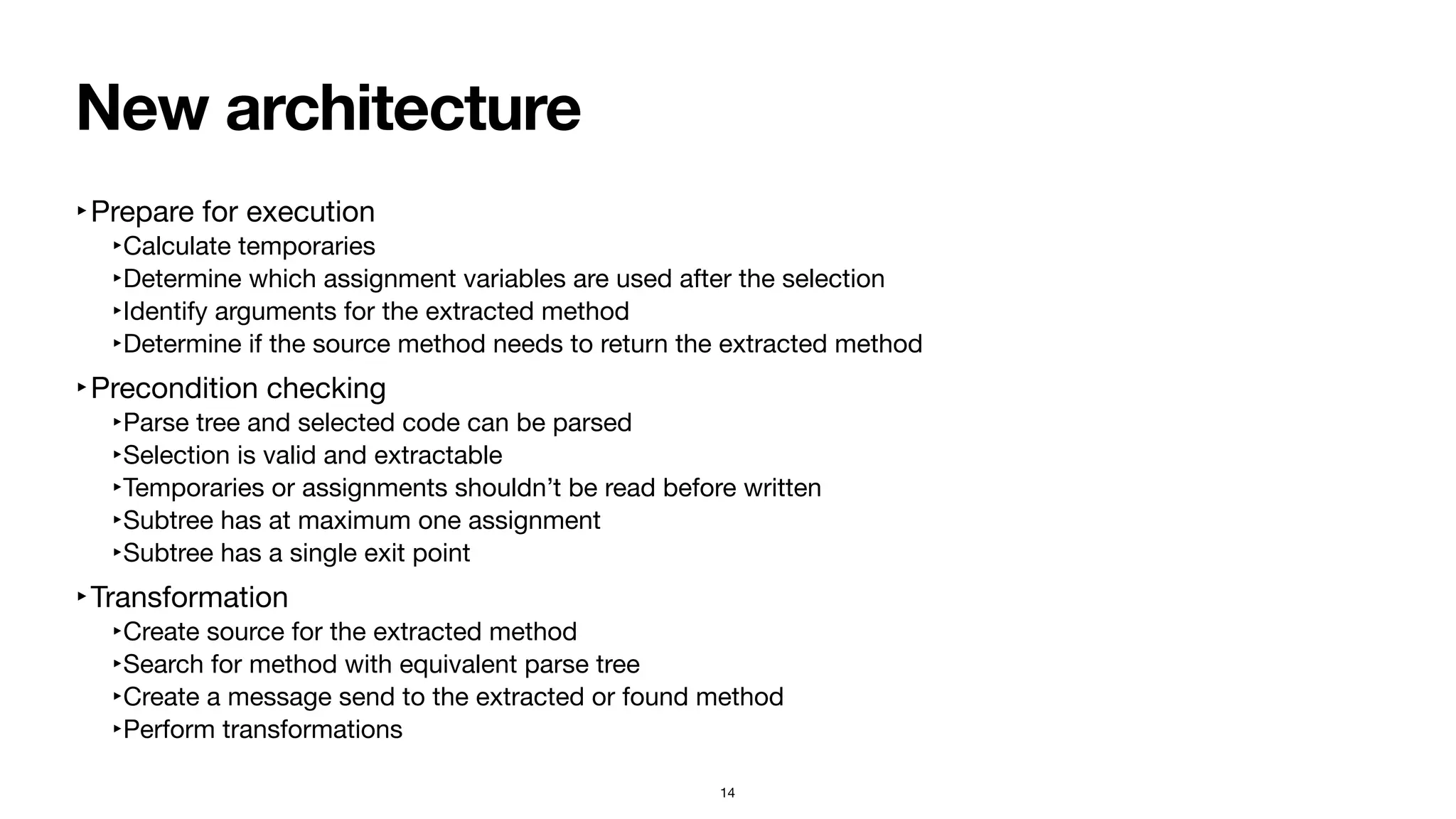 Modular And Extensible Extract Method Talk From Esug 2024 Ppt