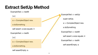 Modular and Extensible Extract Method. Talk from ESUG 2024 | PPT