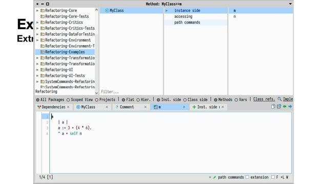 Modular and Extensible Extract Method. Talk from ESUG 2024 | PPT