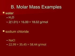 10-MOLES-MOLAR-MASS-AND-AVOGADROS-NUMBER.ppt