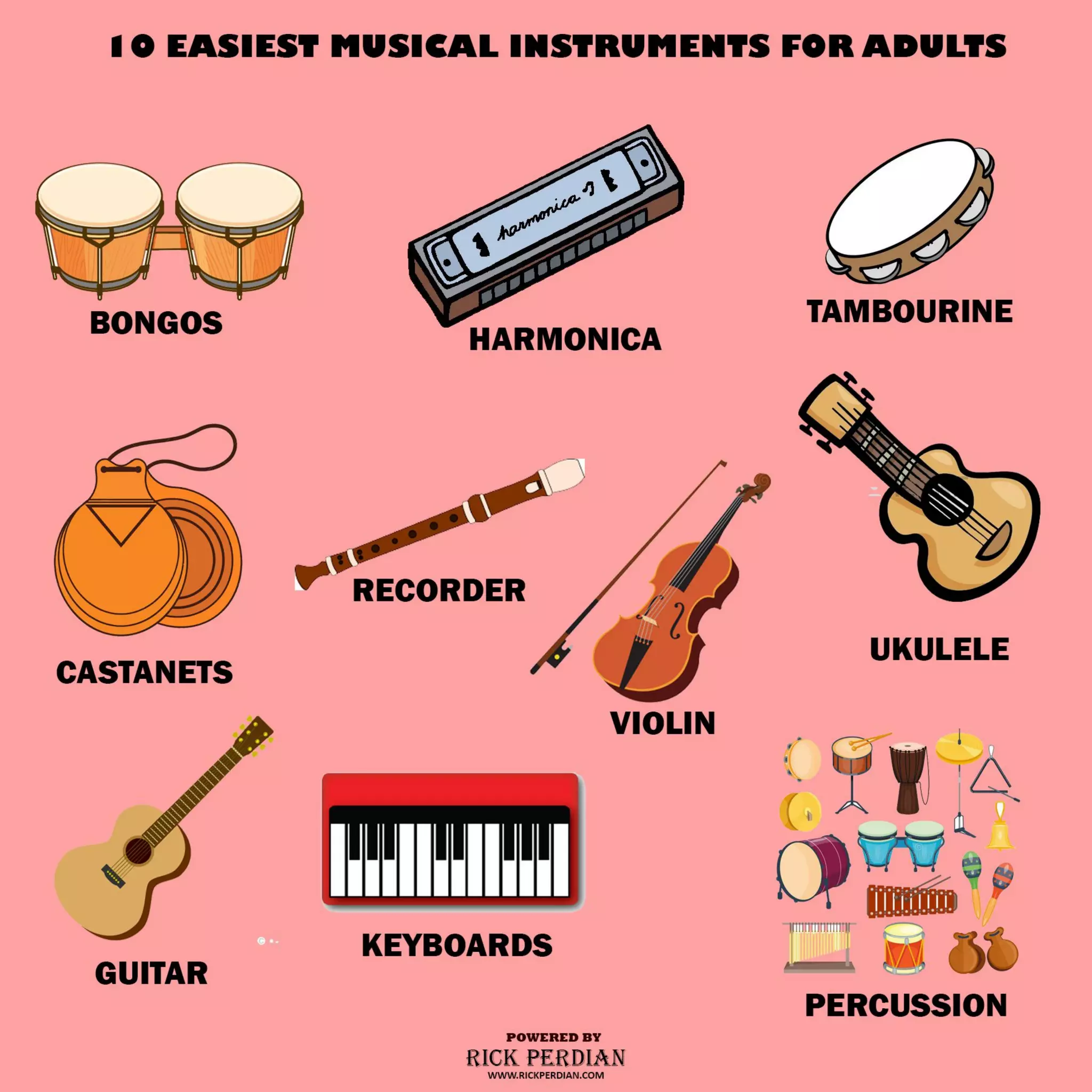 10 musical-instruments-for-adults | Travel and Music | Rick Perdian ...