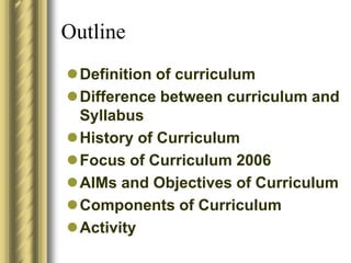 10 national curriculum 2006 by robeela shabir | PPT