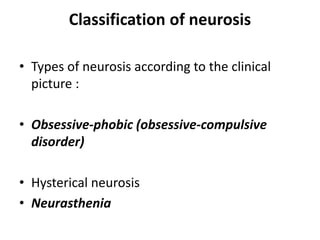 pathology syndromology and nosological forms of psychogenic violations ...