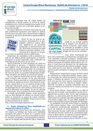 Newsletter Europe Direct Maramures Ianuarie 2010 | PDF