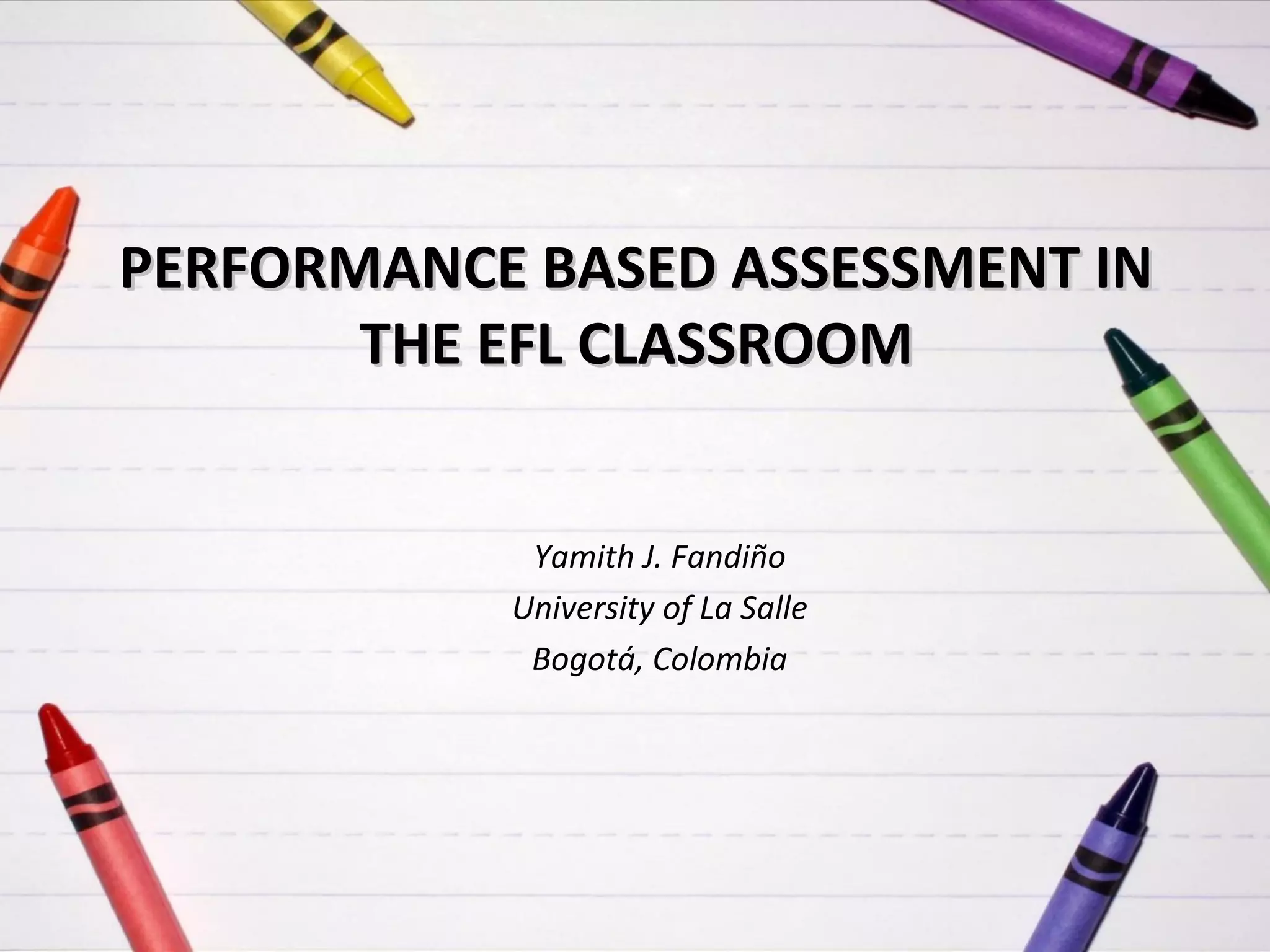 Performance-based assessment | PPT
