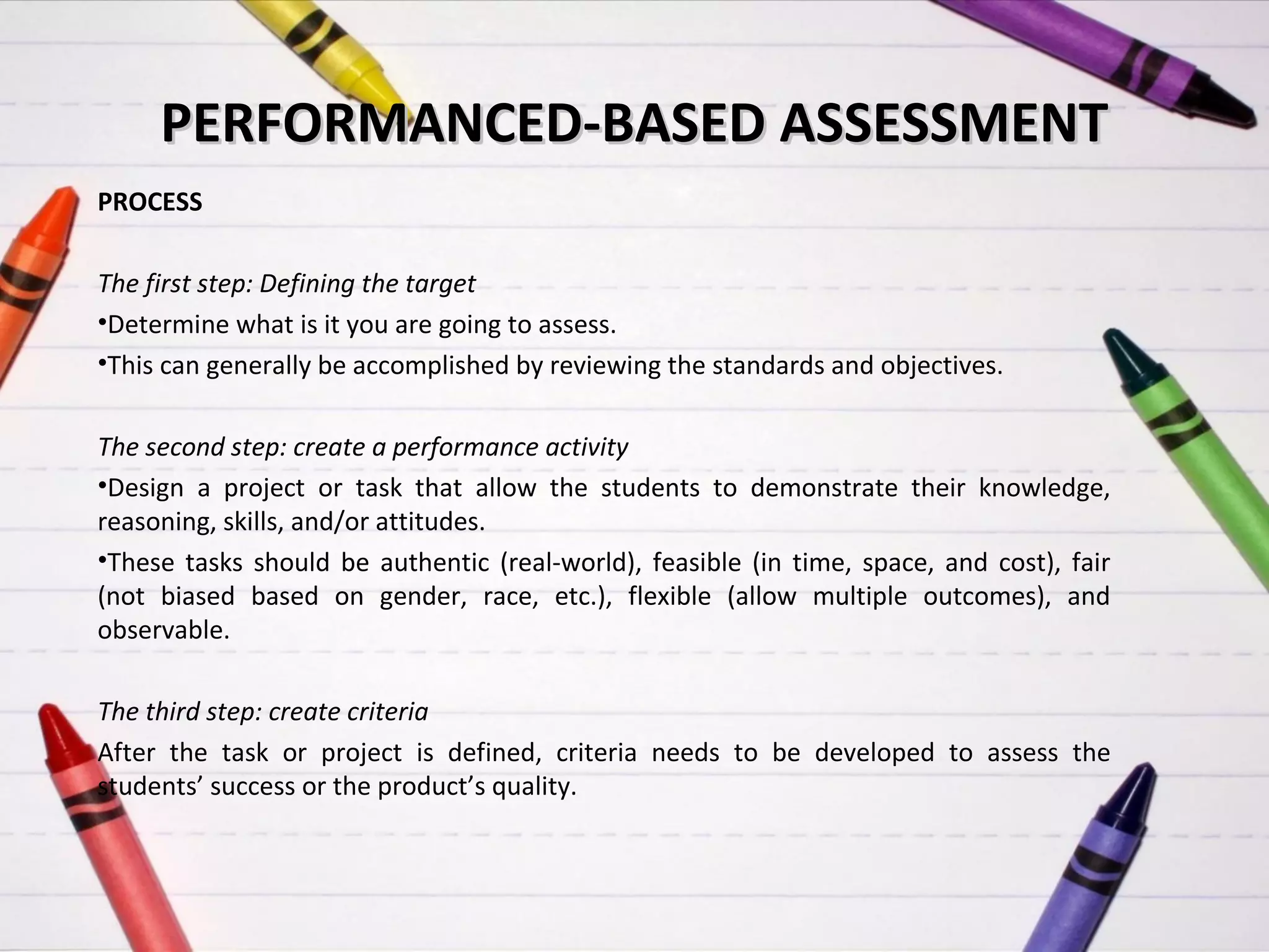 Performance-based assessment | PPT