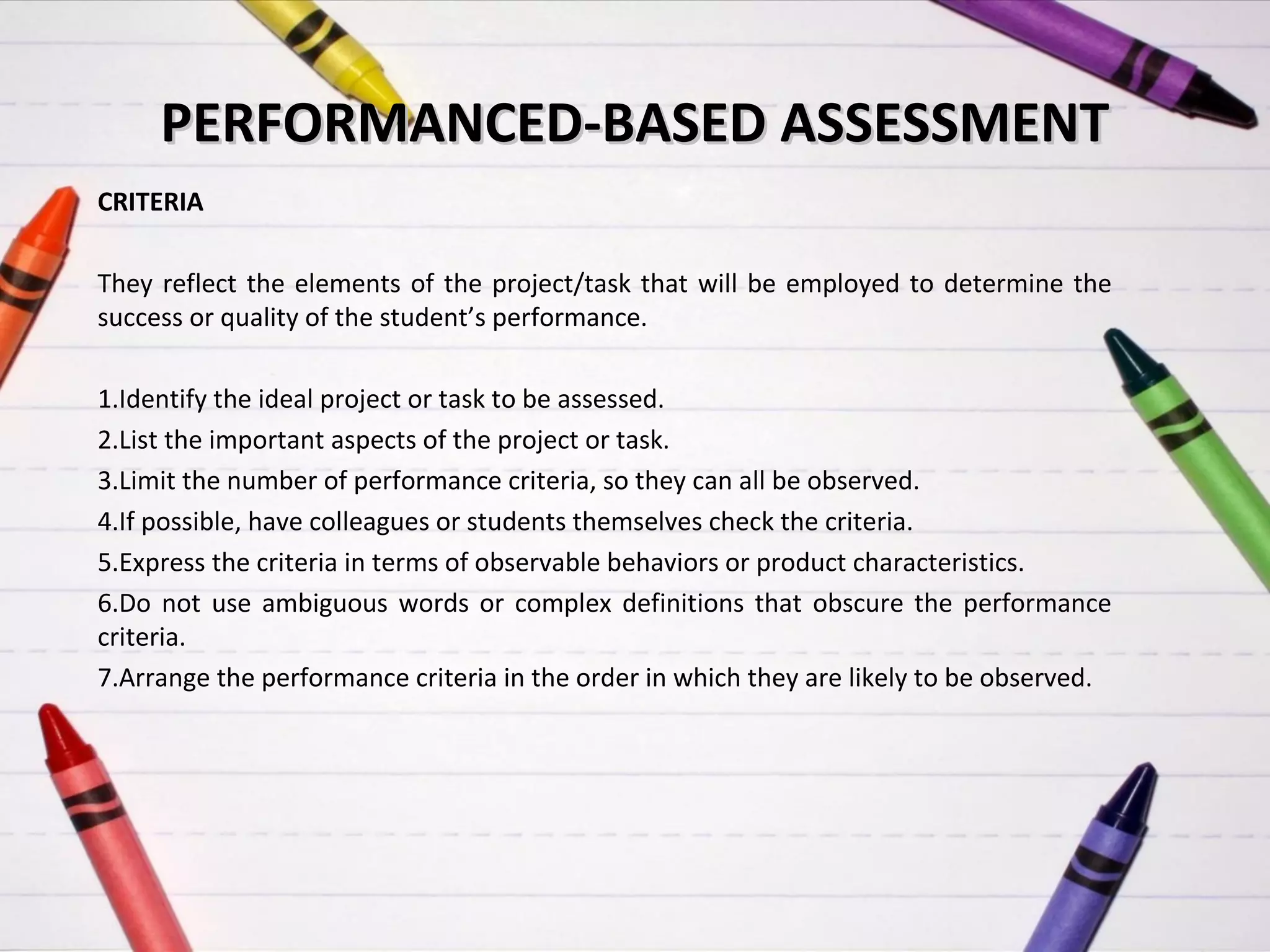 Performance-based assessment | PPT