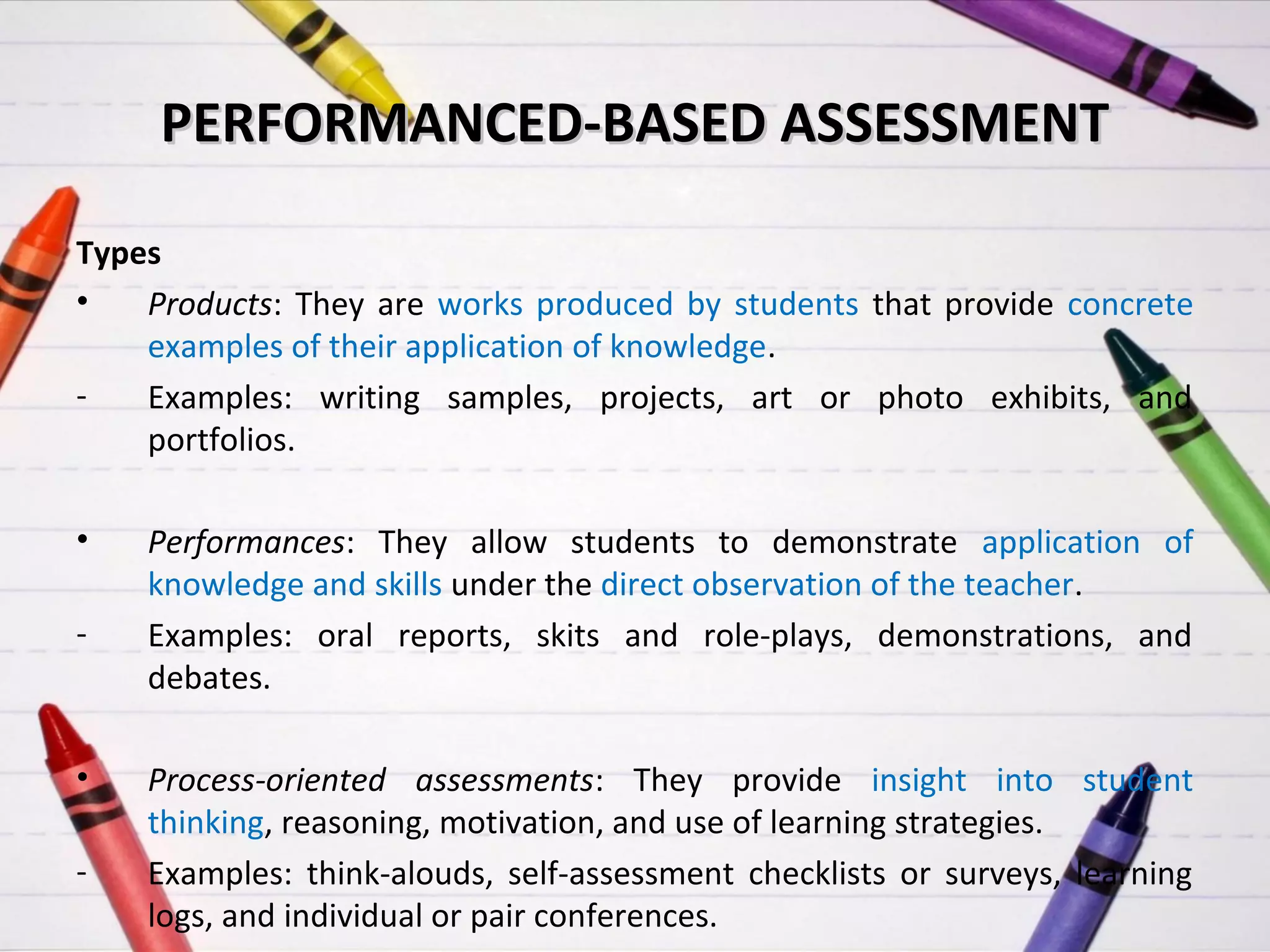 Performance-based assessment | PPT