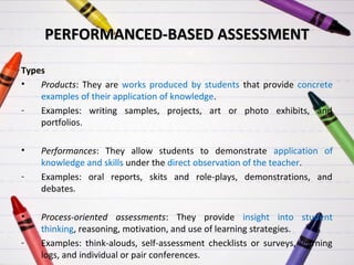 Performance-based assessment | PPT | Standardized Testing | Educational ...