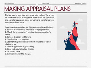 Outcomes of Appraisal | PPTX