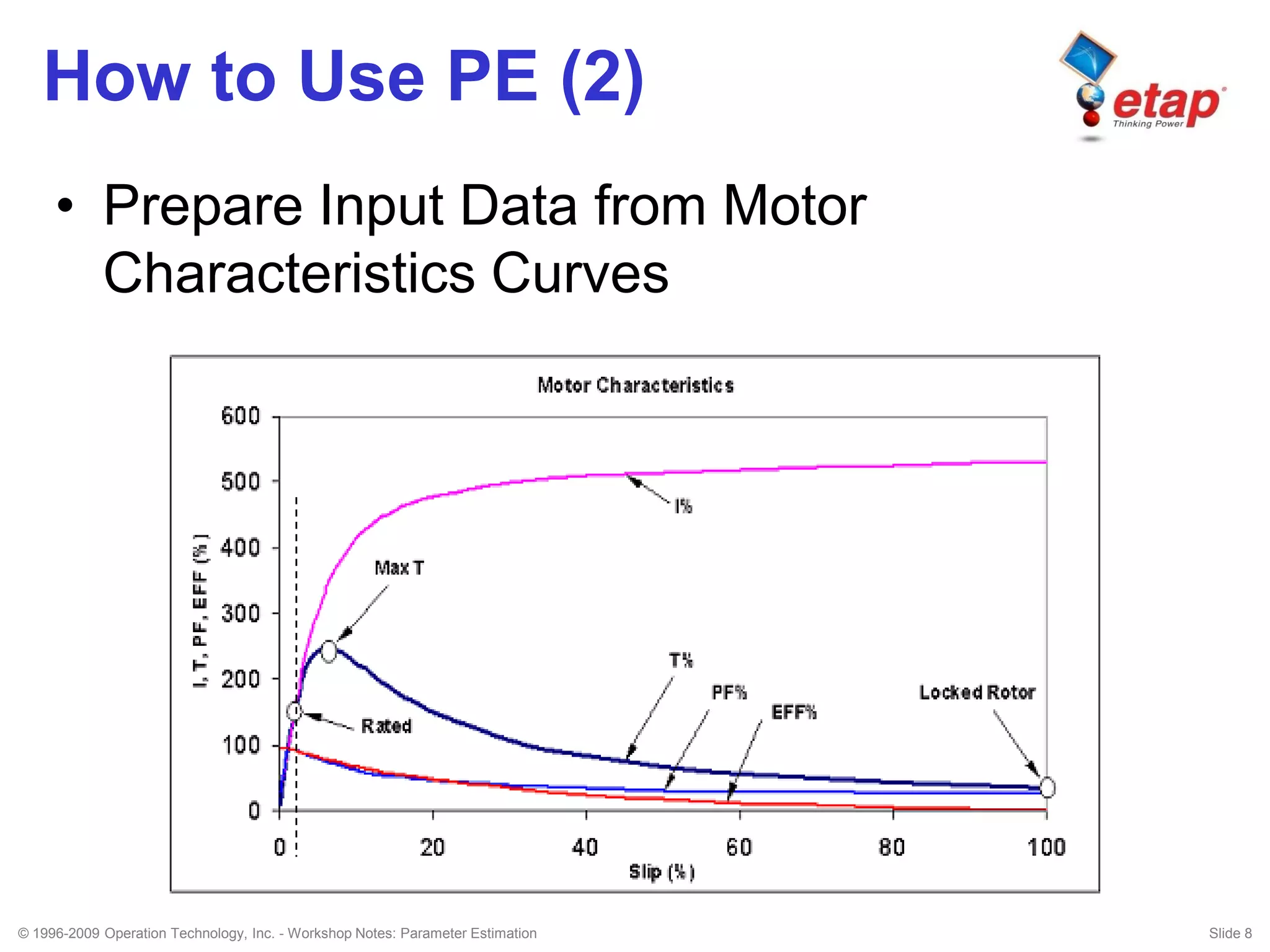 ETAP - parameter estimation | PDF