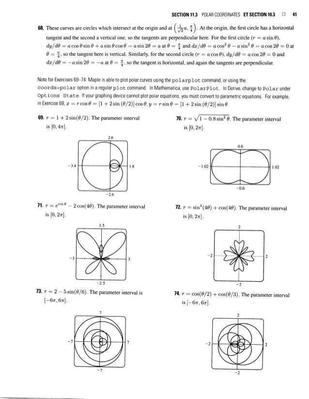 Polar Coordinates 1 Parametric Equations And Polar Coordinates Images