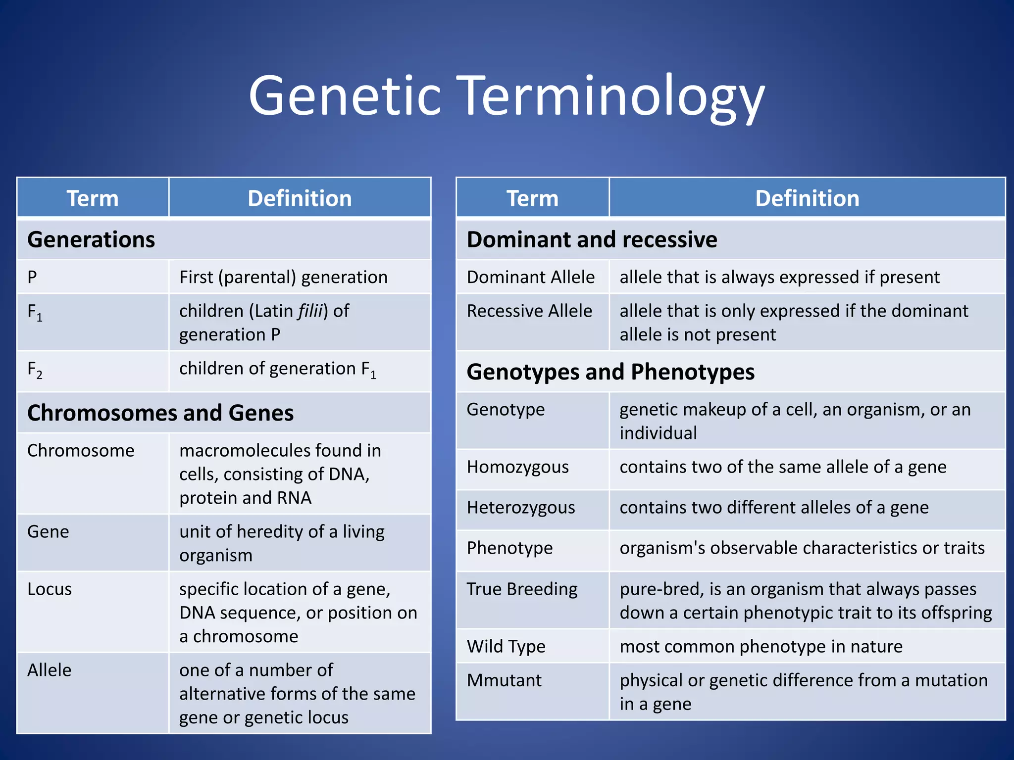 Patterns of Inheritance | PPTX