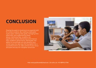 TIPS TO AVOID DISTRACTION TIPS TO AVOID DISTRACTION | PPT