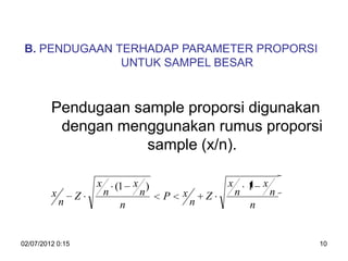 10.pendugaan interval | PPTX