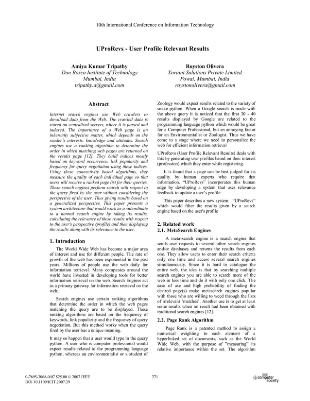 10 personalized-web-search-techniques | PDF