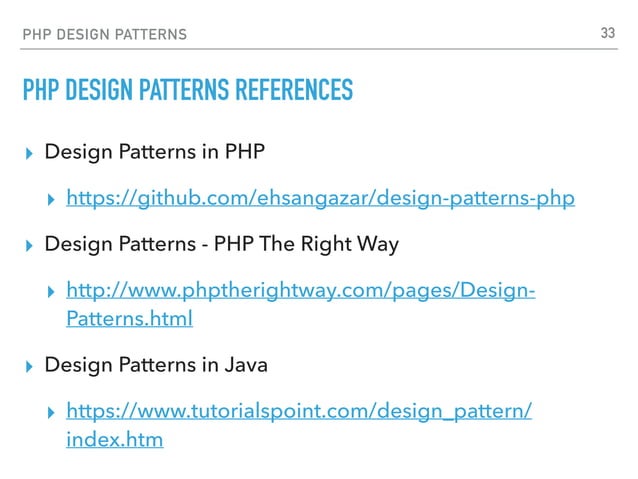 10 PHP Design Patterns #burningkeyboards | PDF