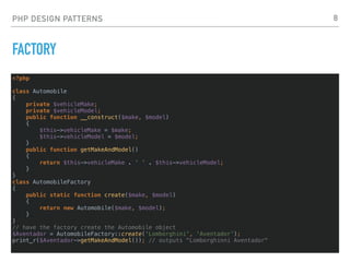 10 PHP Design Patterns #burningkeyboards | PDF