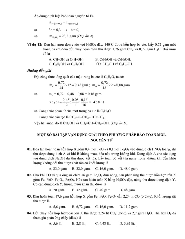 10 phuong-phap-giai-nhanh-bai-tap-trac-nghiem-hoa-hoc | PDF