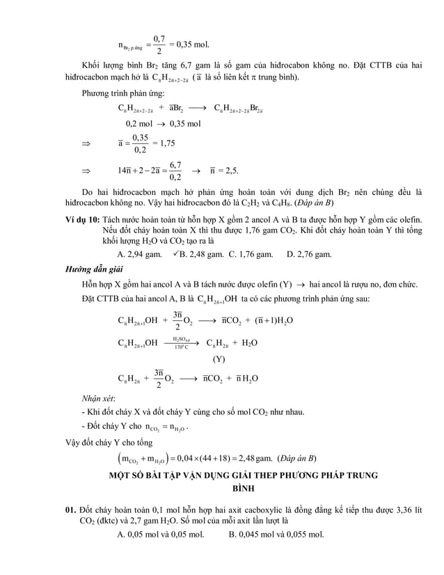 10 phuong-phap-giai-nhanh-bai-tap-trac-nghiem-hoa-hoc | PDF