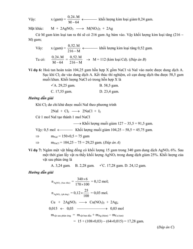 10 phuong-phap-giai-nhanh-bai-tap-trac-nghiem-hoa-hoc | PDF