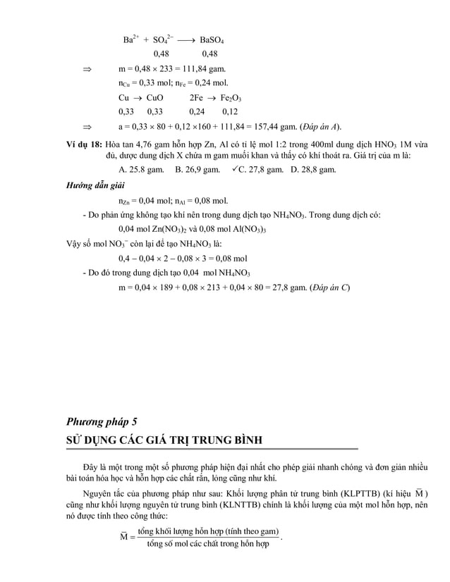 10 phuong-phap-giai-nhanh-bai-tap-trac-nghiem-hoa-hoc | PDF