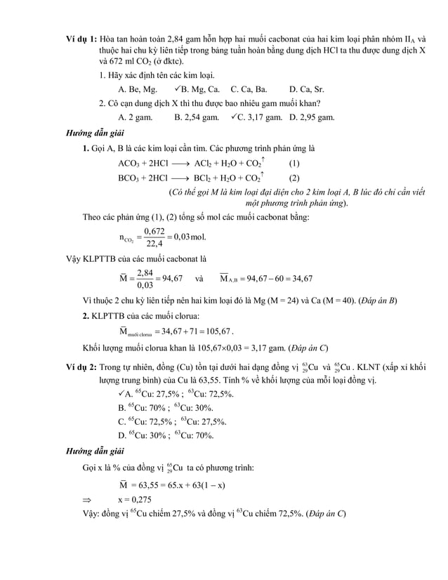 10 phuong-phap-giai-nhanh-bai-tap-trac-nghiem-hoa-hoc | PDF