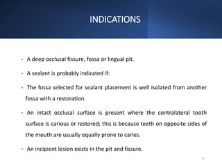 PIT AND FISSURE SEALANTS | PPTX